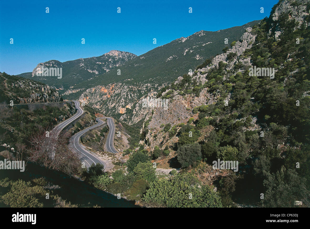 Greece - Messinia - Kalamata, view of the chain Taygetos (Taygetos ...