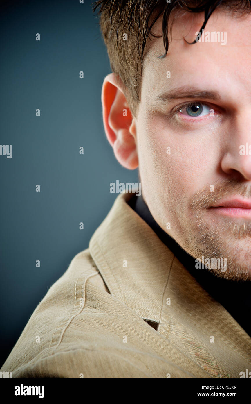 Blue eyes man High Resolution Stock Photography and Images - Alamy