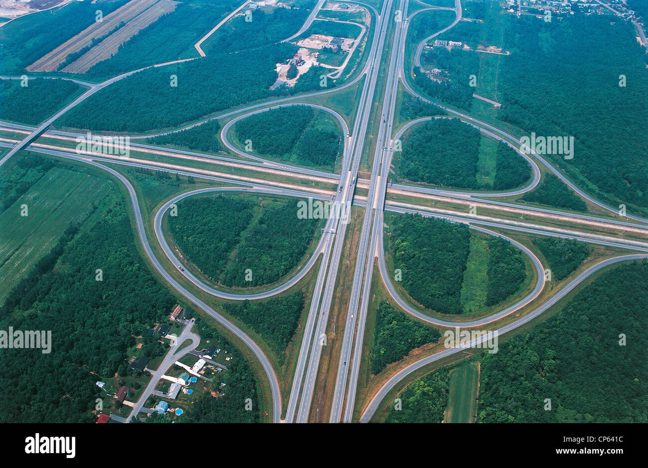 Road junctions hi-res stock photography and images - Alamy