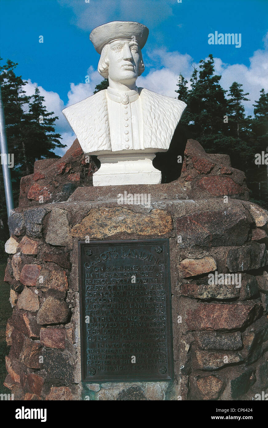 CANADA, NOVA SCOTIA. Cape Breton Highlands, ASPY BAY landing location ...