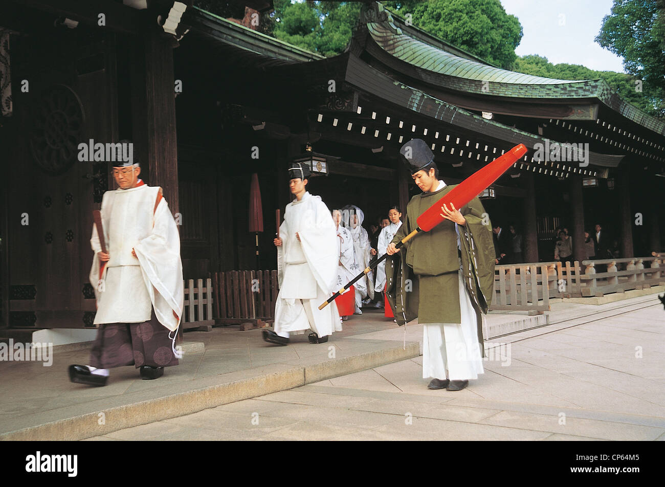 WESTERN TOKYO JAPAN MEIJI Shinto shrines THANKSGIVING CEREMONY FOR RICE ...
