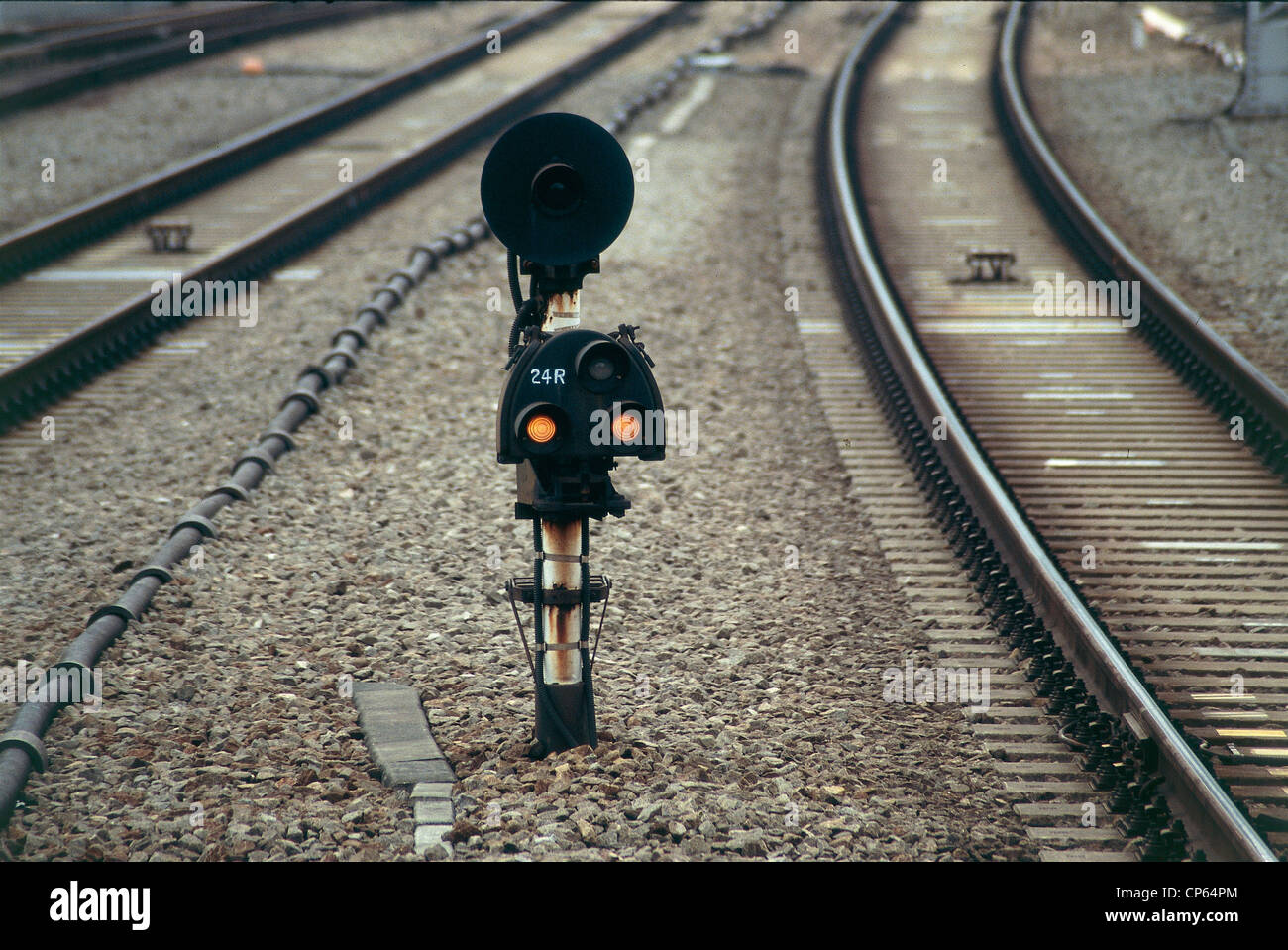 Japan - Tokyo. Railway Station (Tokyo Eki), signs on the tracks Stock ...