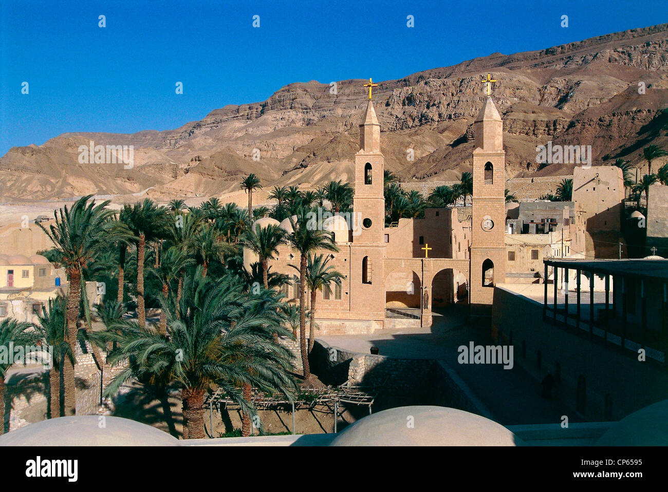 Egypt - Eastern Desert - Near the Red Sea. Coptic monastery of St ...