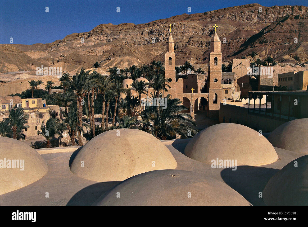 Egypt - Eastern Desert - Near the Red Sea. Coptic monastery of St ...