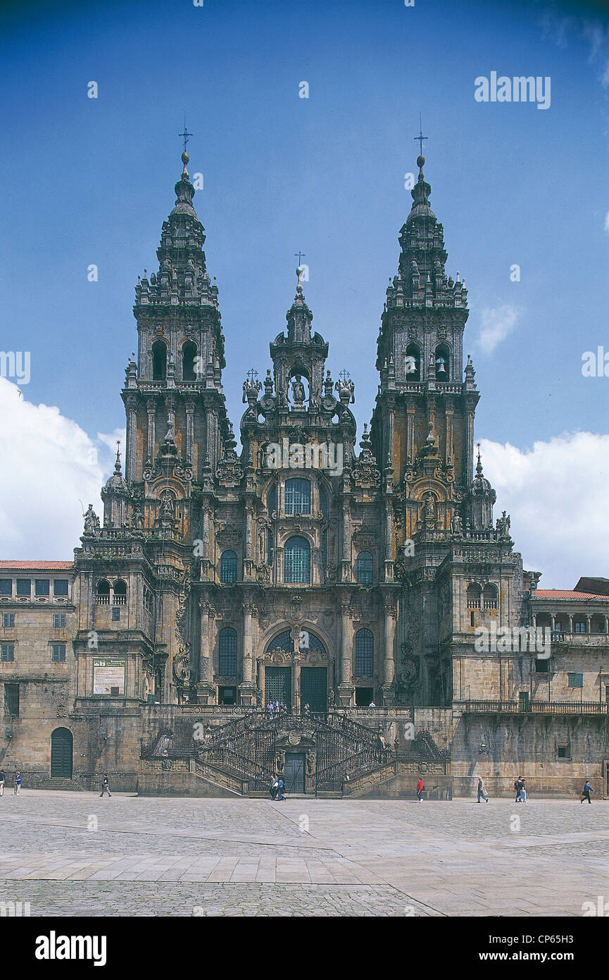 Spain - Galicia - Santiago de Compostela, Old Town (UNESCO Heritage ...