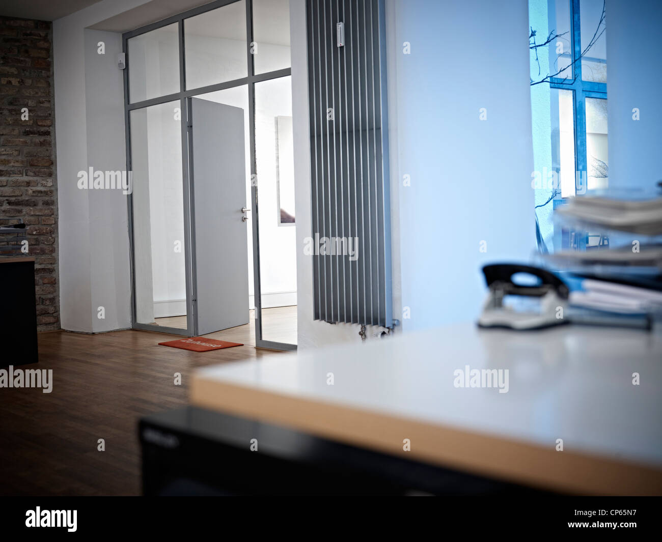 Germany, Cologne, Office desk in apartment Stock Photo - Alamy