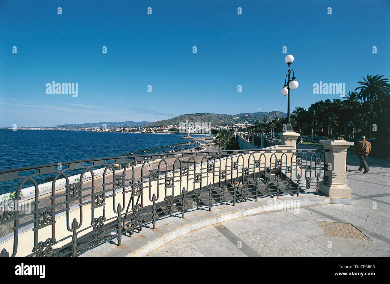 Calabria - Reggio Calabria, the waterfront and the Straits of Messina ...