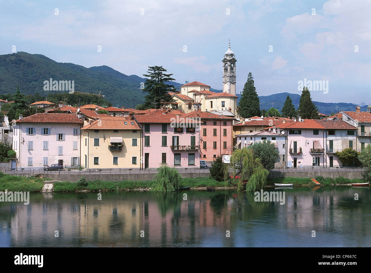 Lombardia - Brivio (Lc). The river Adda Stock Photo - Alamy