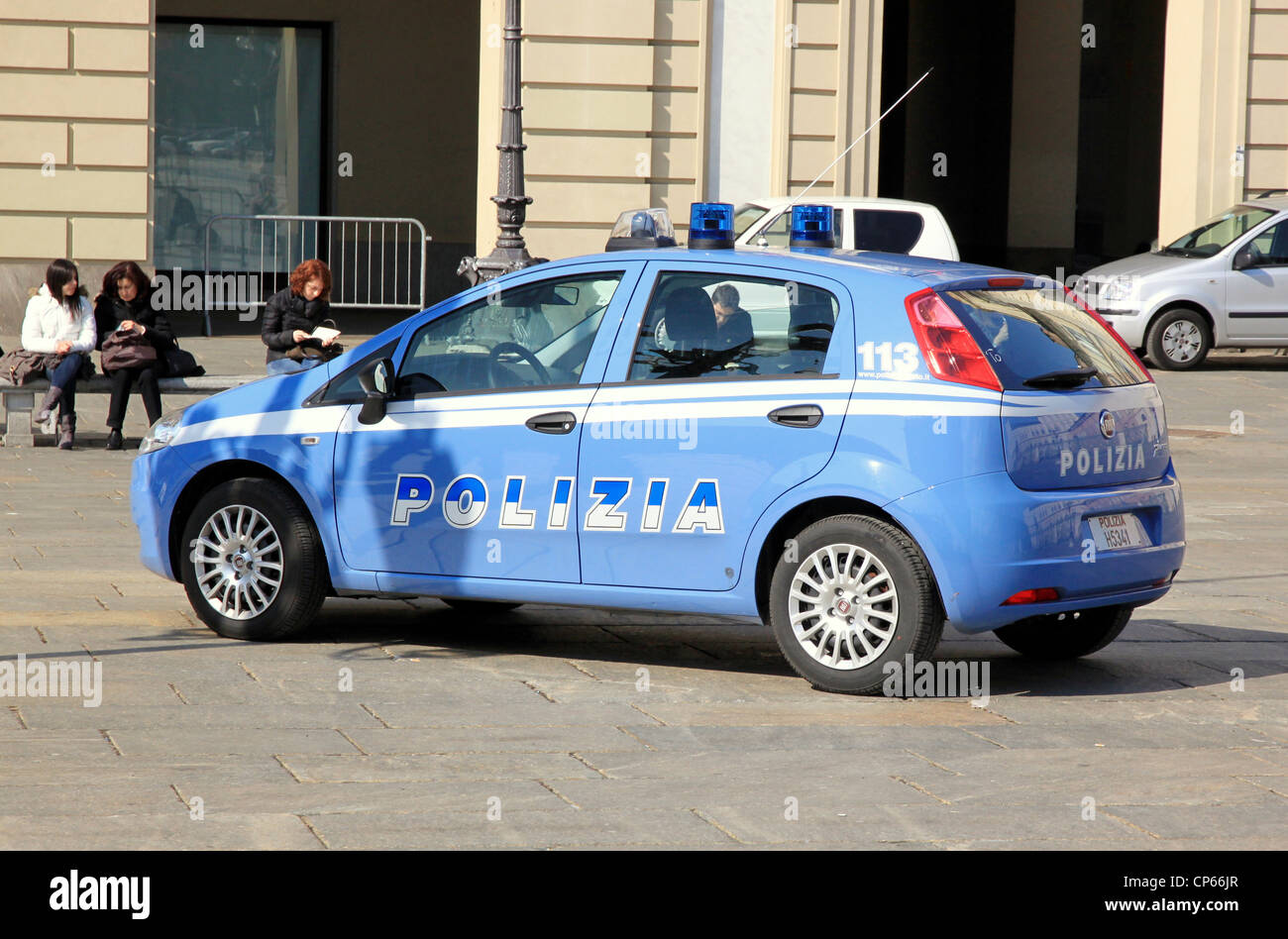 A car of the Italian Polizia Stock Photo - Alamy