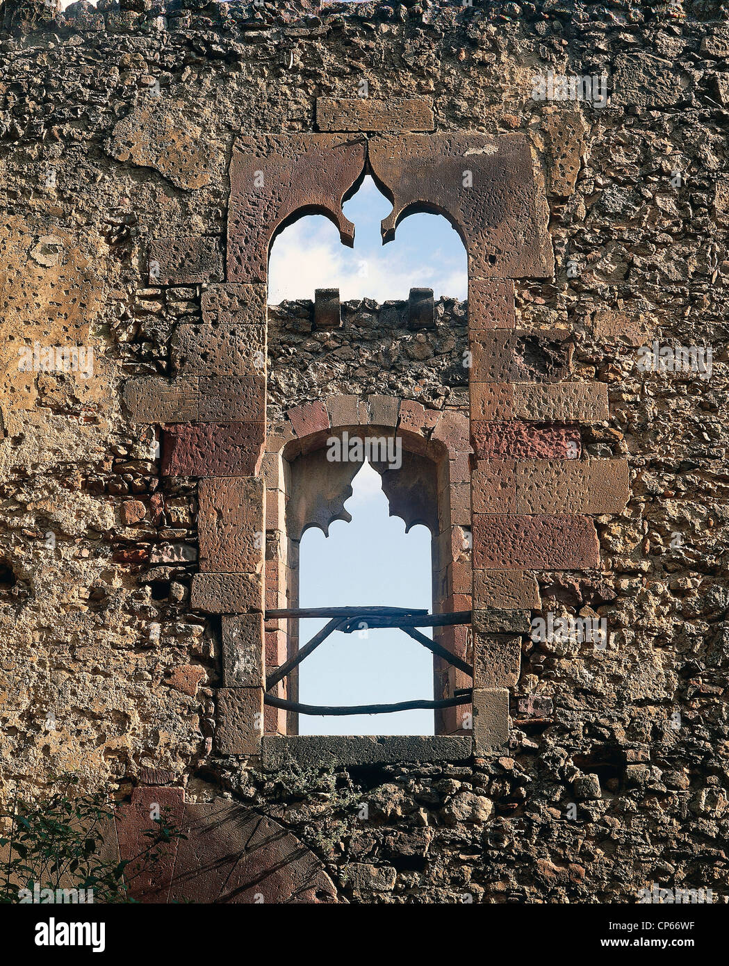 Sardinia - Laconi (Nu) - Castle, detail Stock Photo - Alamy