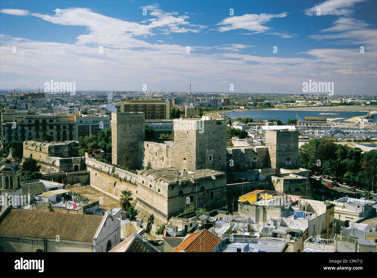 Puglia Bari View The Castle Stock Photo - Alamy