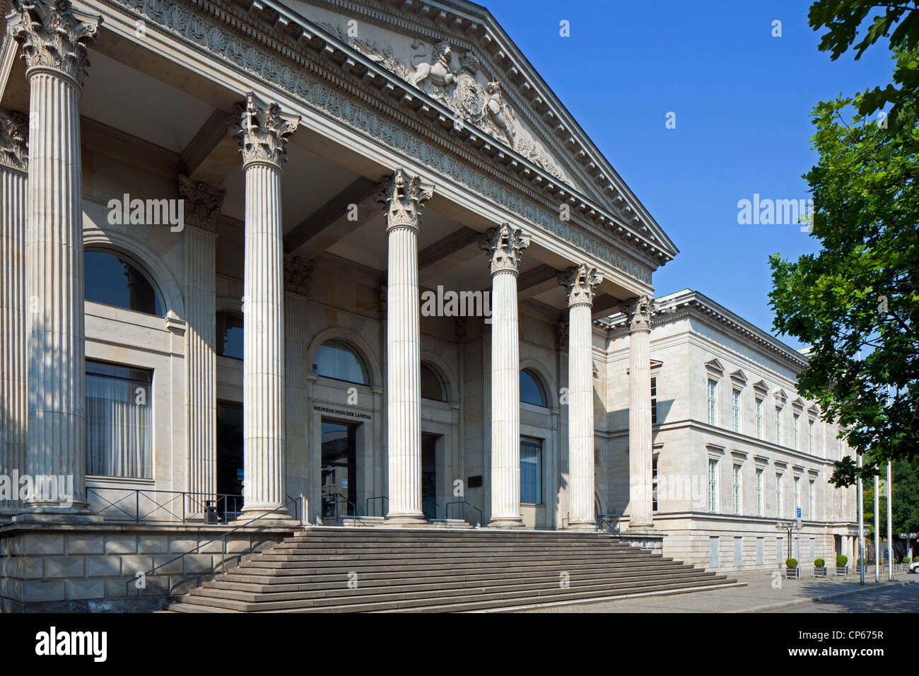 The state parliament in the former Leineschloss / Leine Castle in ...