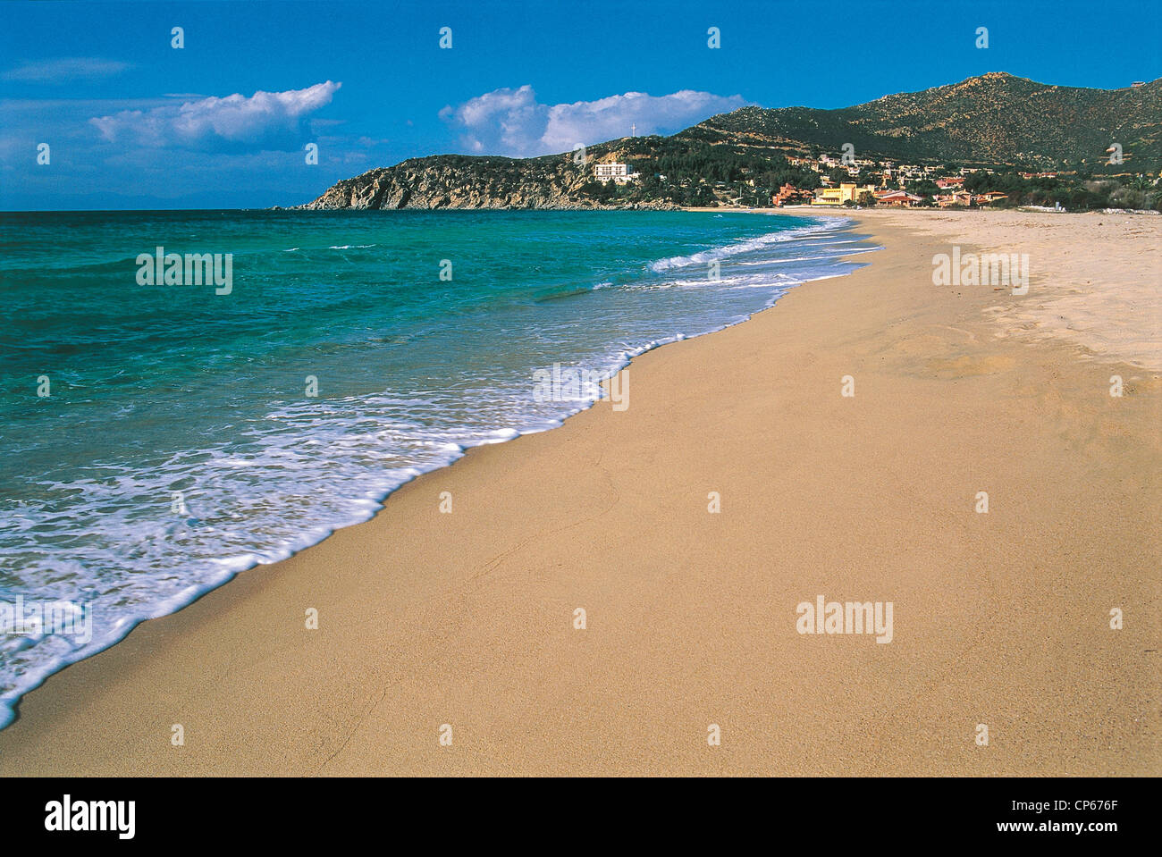 Sardinia Solanas Beach Stock Photo - Alamy