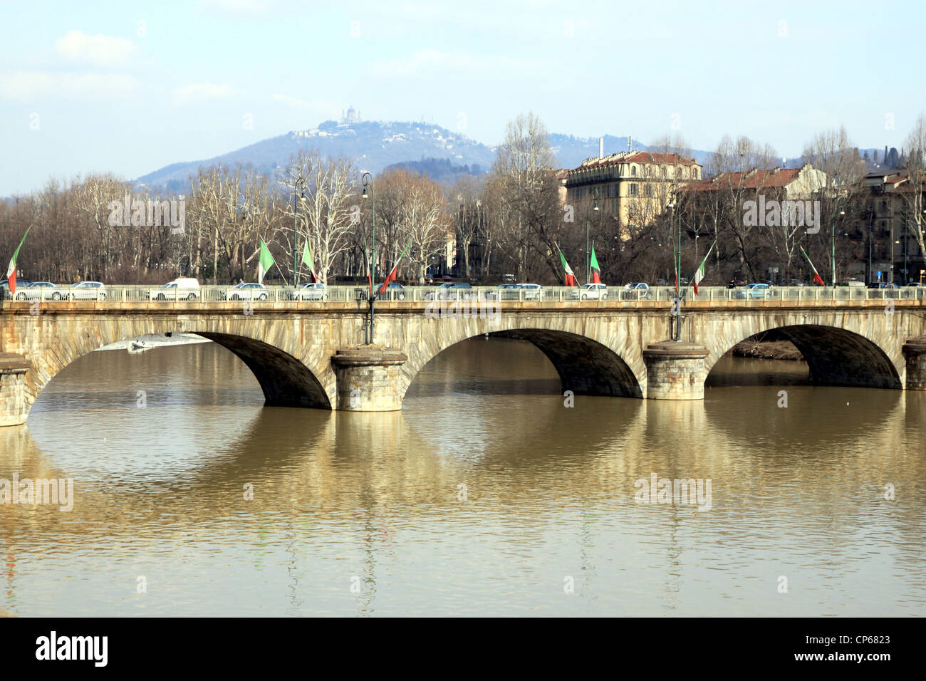 The Vittorio Emanuele I bridge in Turin, Italy Stock Photo - Alamy