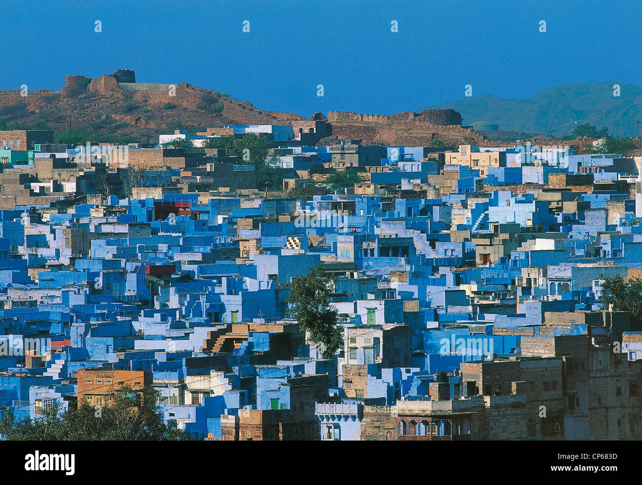 India - Rajasthan - Jodphur. The city 'blue Stock Photo - Alamy