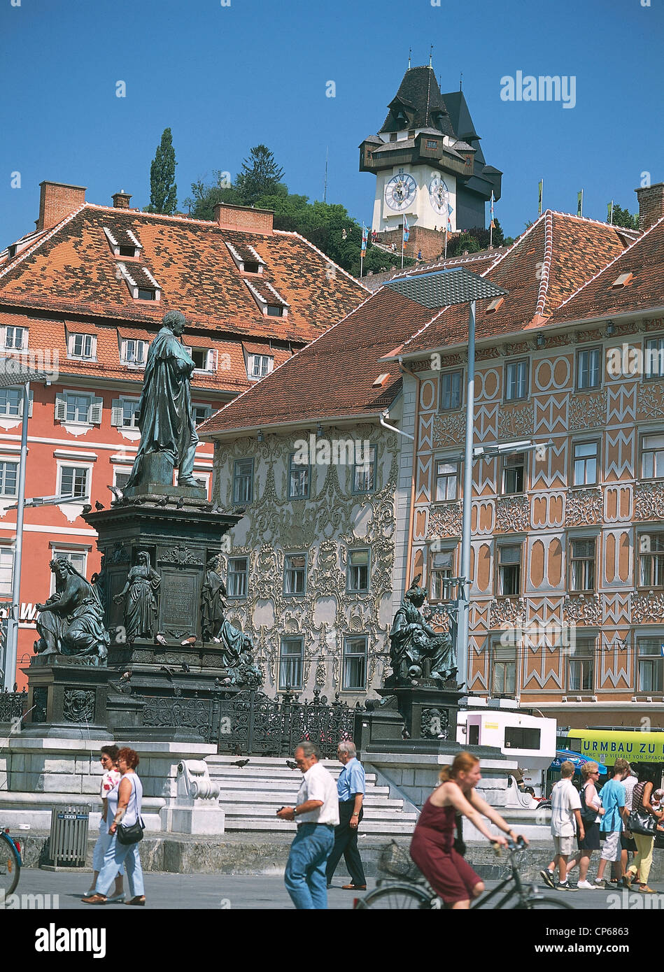 Austria - Graz, main square Stock Photo - Alamy
