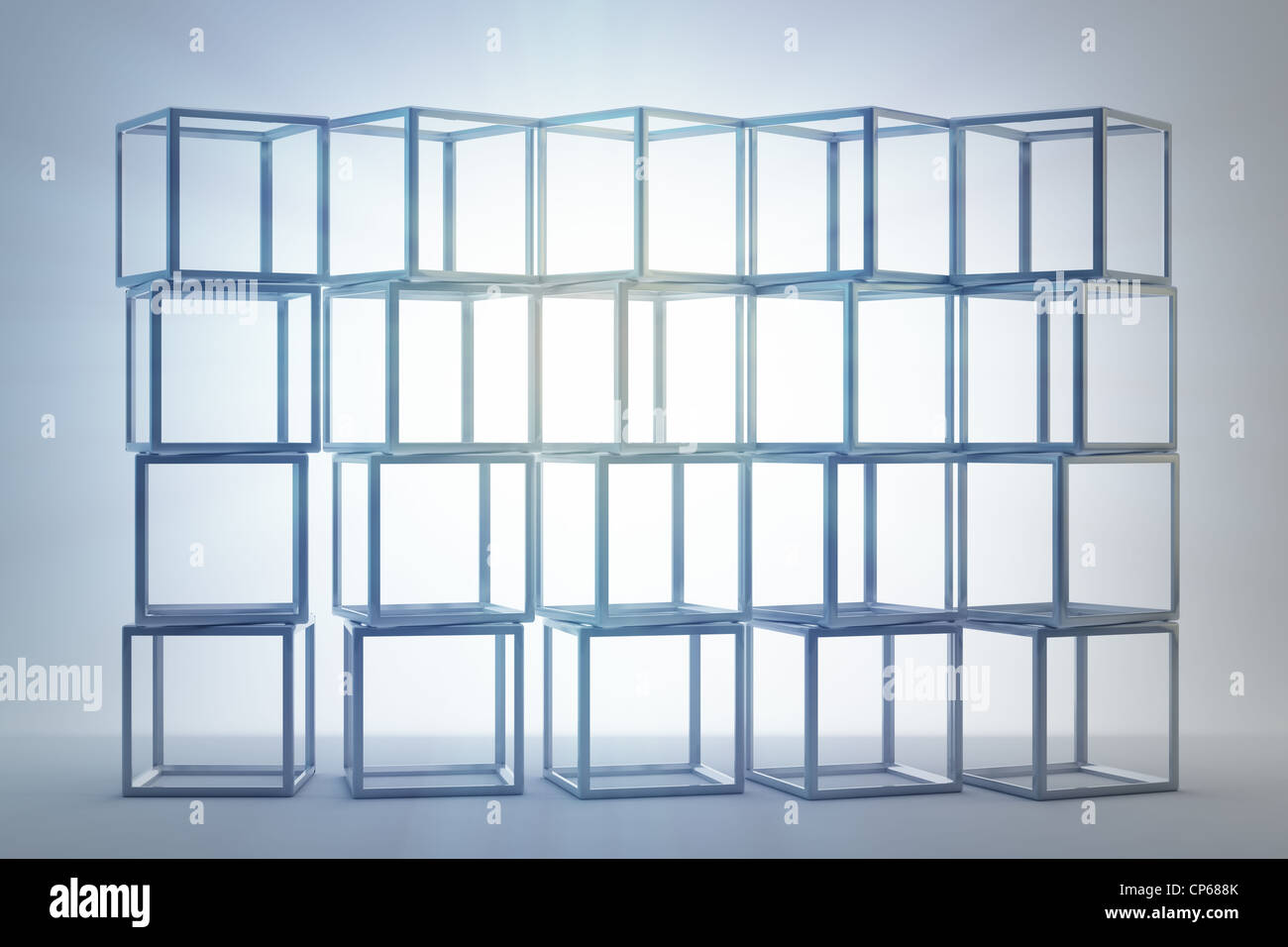3D crates stack up one on each other Stock Photo - Alamy