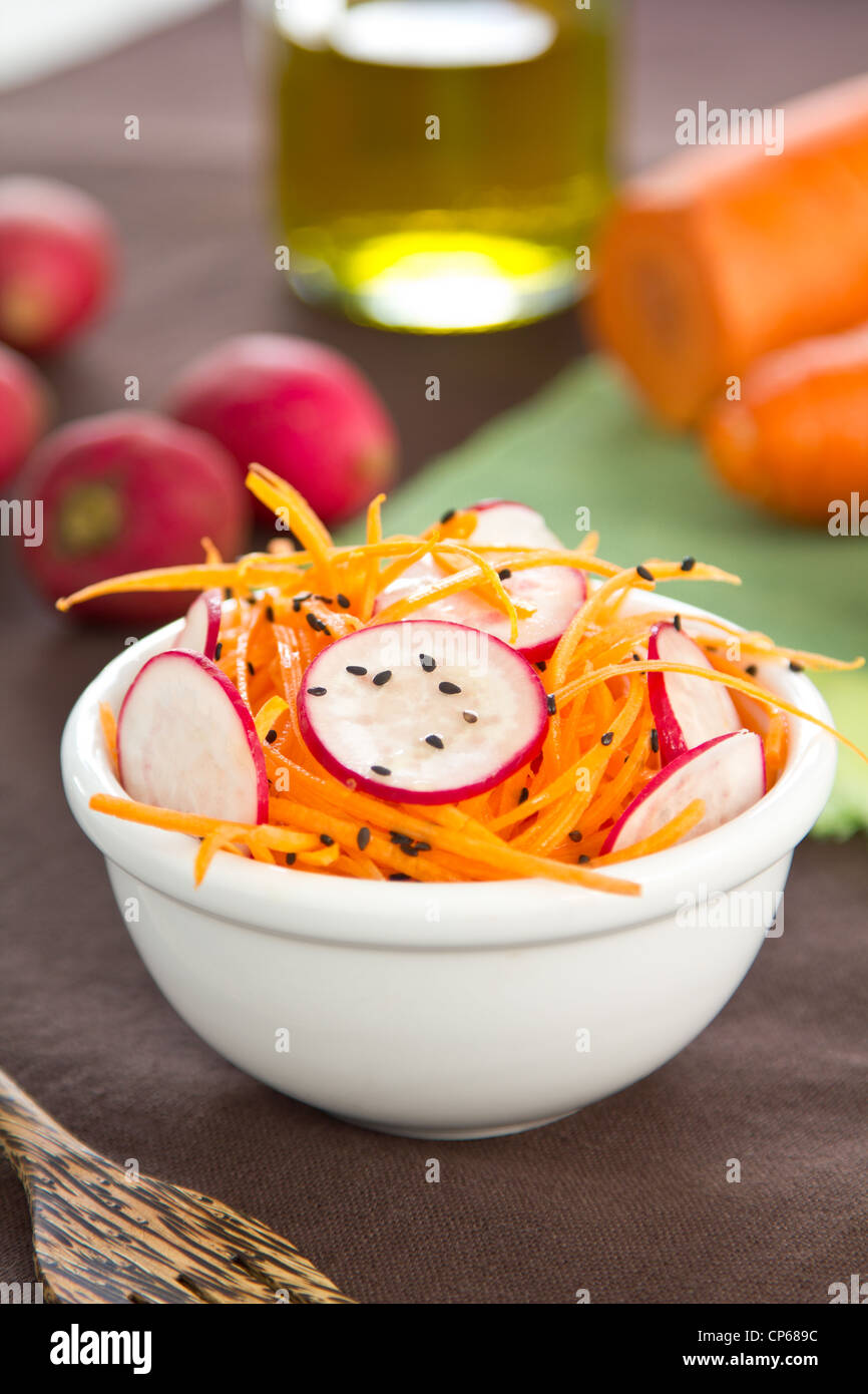 Carrot and radish salad Stock Photo - Alamy