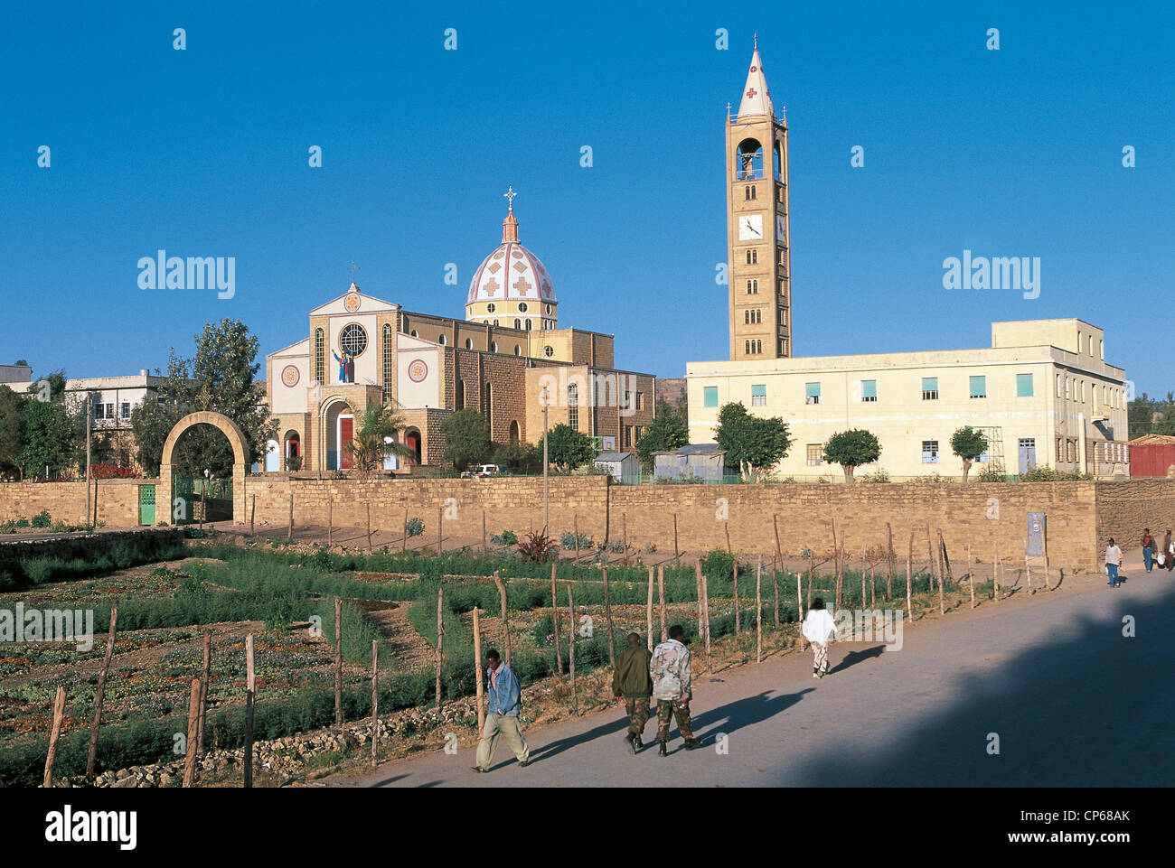 Ethiopia - Tigray - Adigrat. The Catholic Cathedral Stock Photo - Alamy