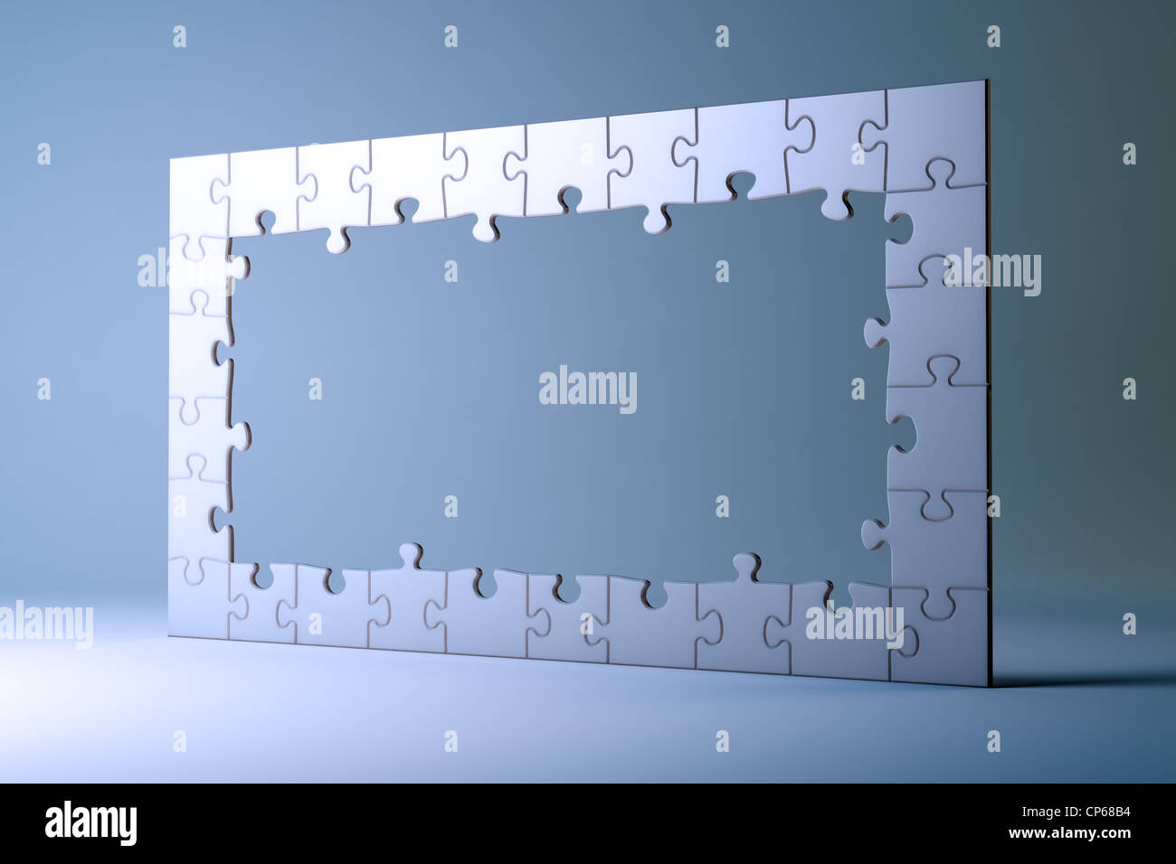 Jigsaw puzzle pieces - conceptual illustration Stock Photo - Alamy