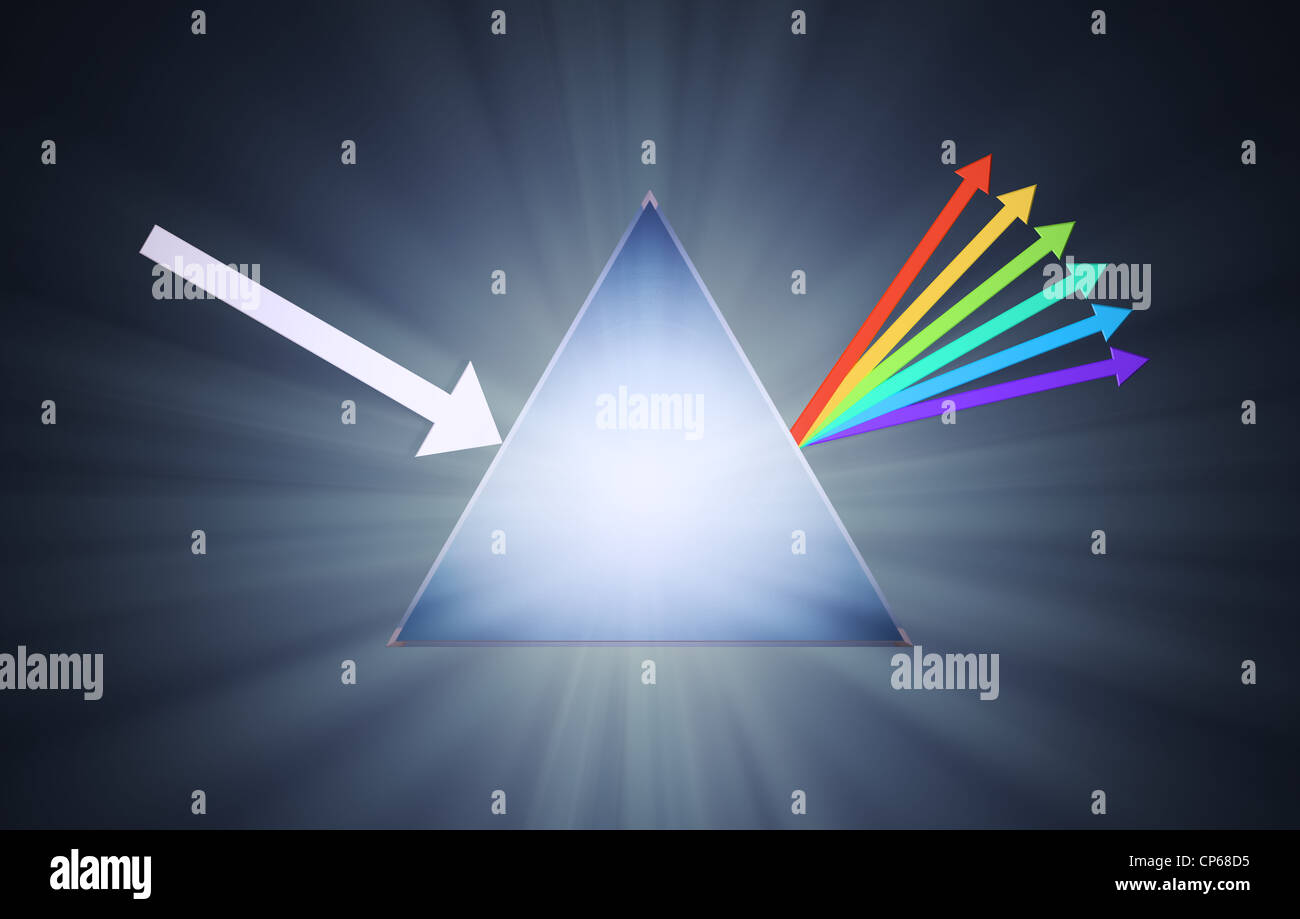 Conceptual prism illustration - creativity concept Stock Photo - Alamy