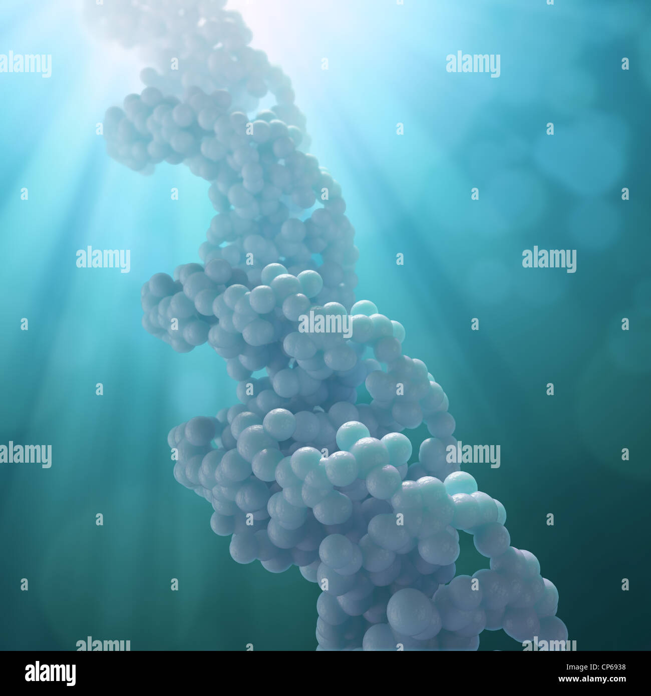 A DNA strand model background Stock Photo - Alamy