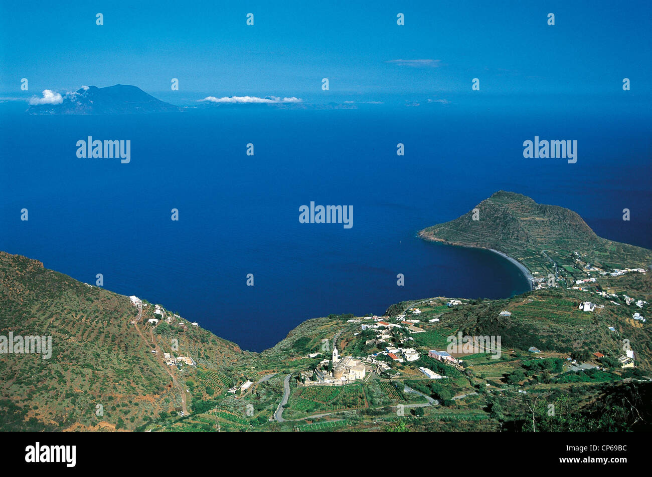 Sicily Aeolian Islands Island Nature Reserve Filicudi. Valley Church ...