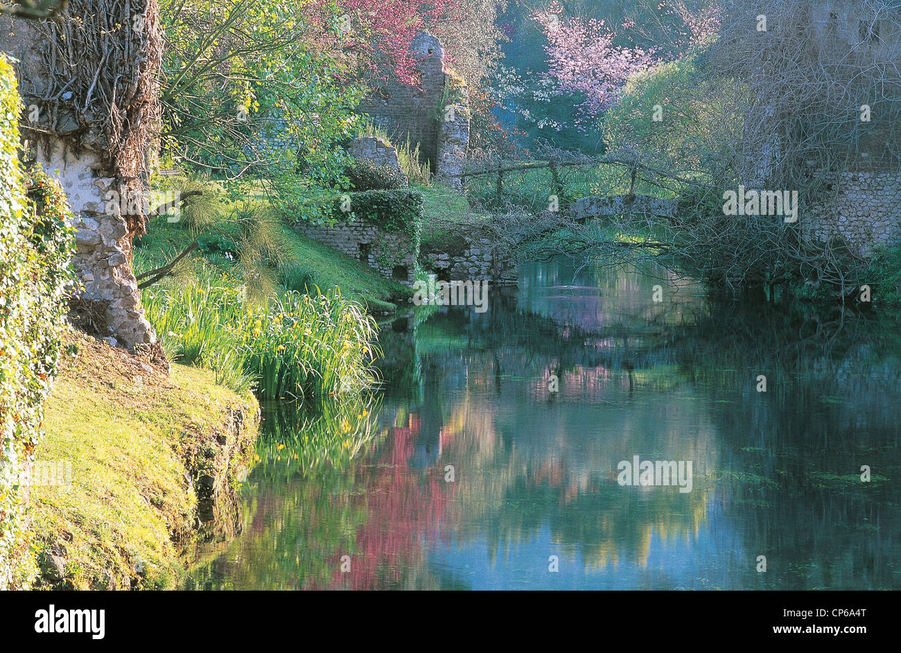 Lazio Province Of Latin Garden Oasis Of The River Nymph Nymph Stock ...