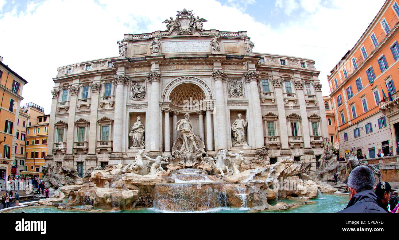 The Trevi Fountain is a fountain in the Trevi district of Rome Stock ...