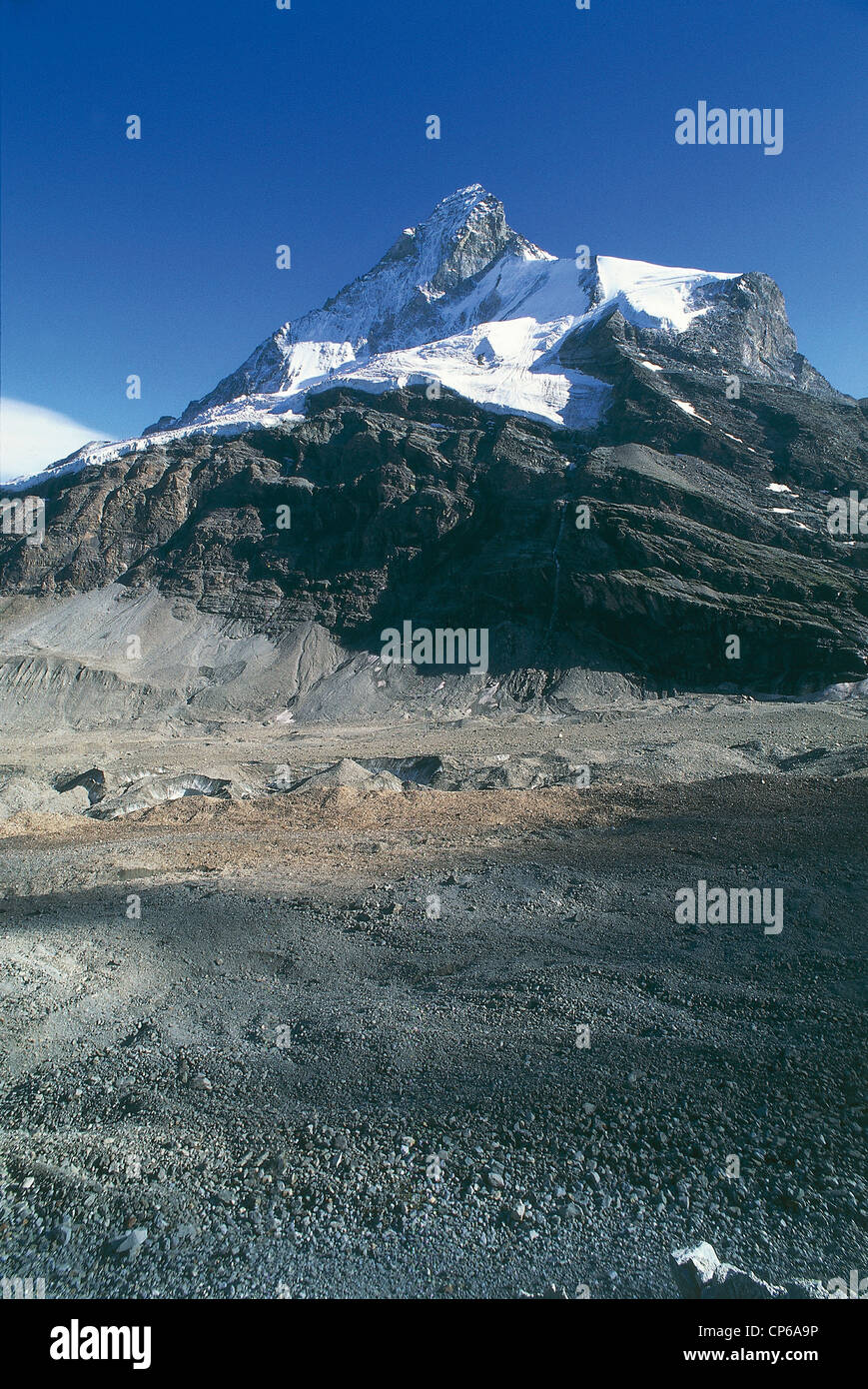 Switzerland - Valais - Zermatt. The Matterhorn from the Valley of Zmutt ...