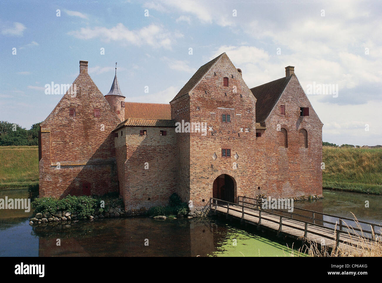 DENMARK CASTLE Sp?ttrup Sp?ttrup Stock Photo - Alamy