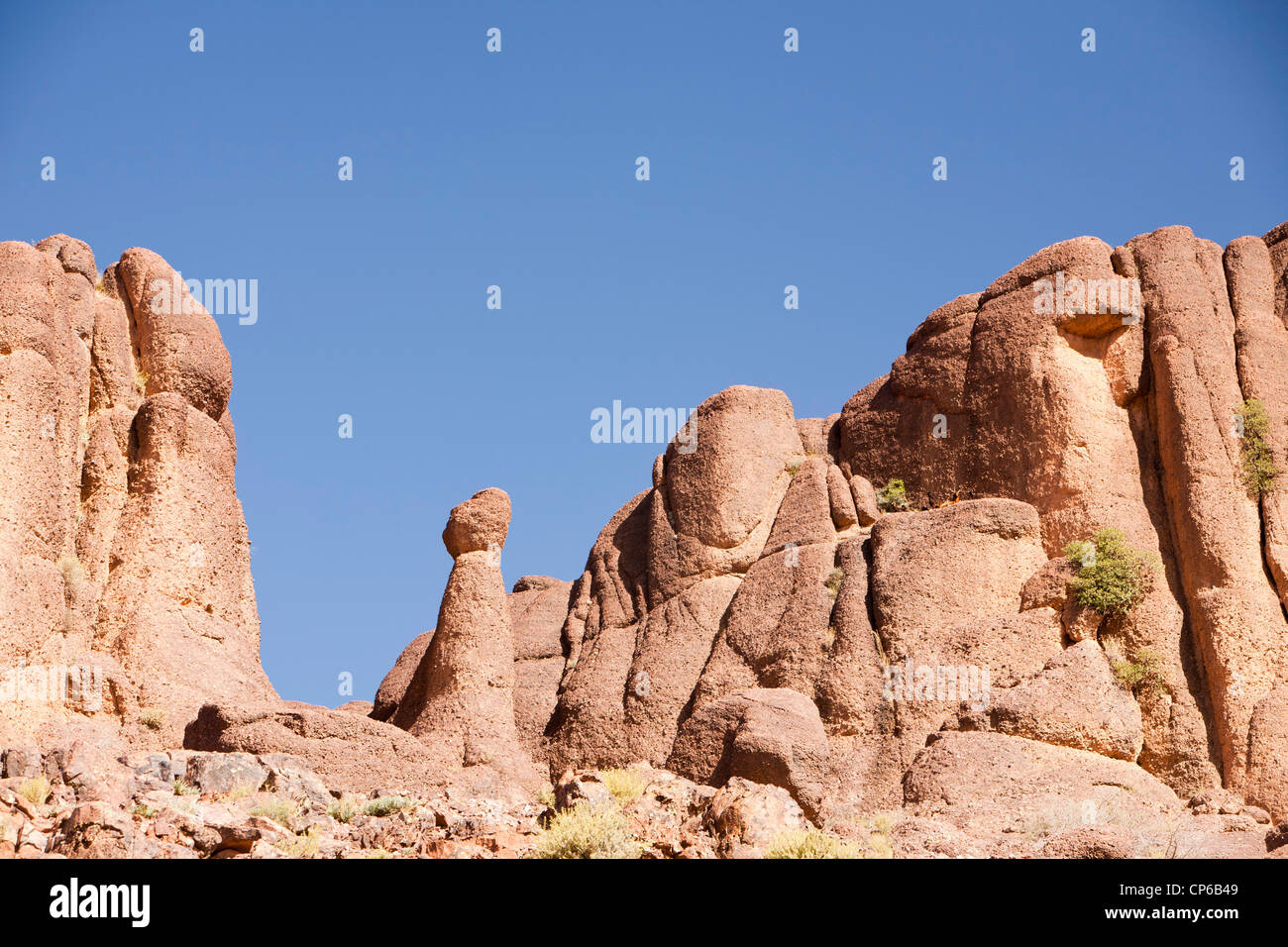 Eroded granite rock in the Anti Atlas mountains of Morocco Stock Photo ...