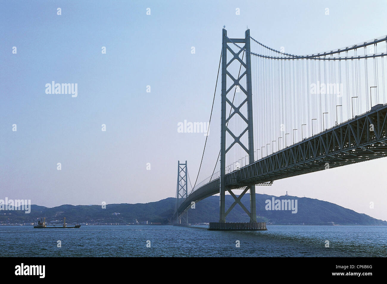 Japan - Kansai - Kobe (west), the Akashi-Kaikyo bridge, completed in ...