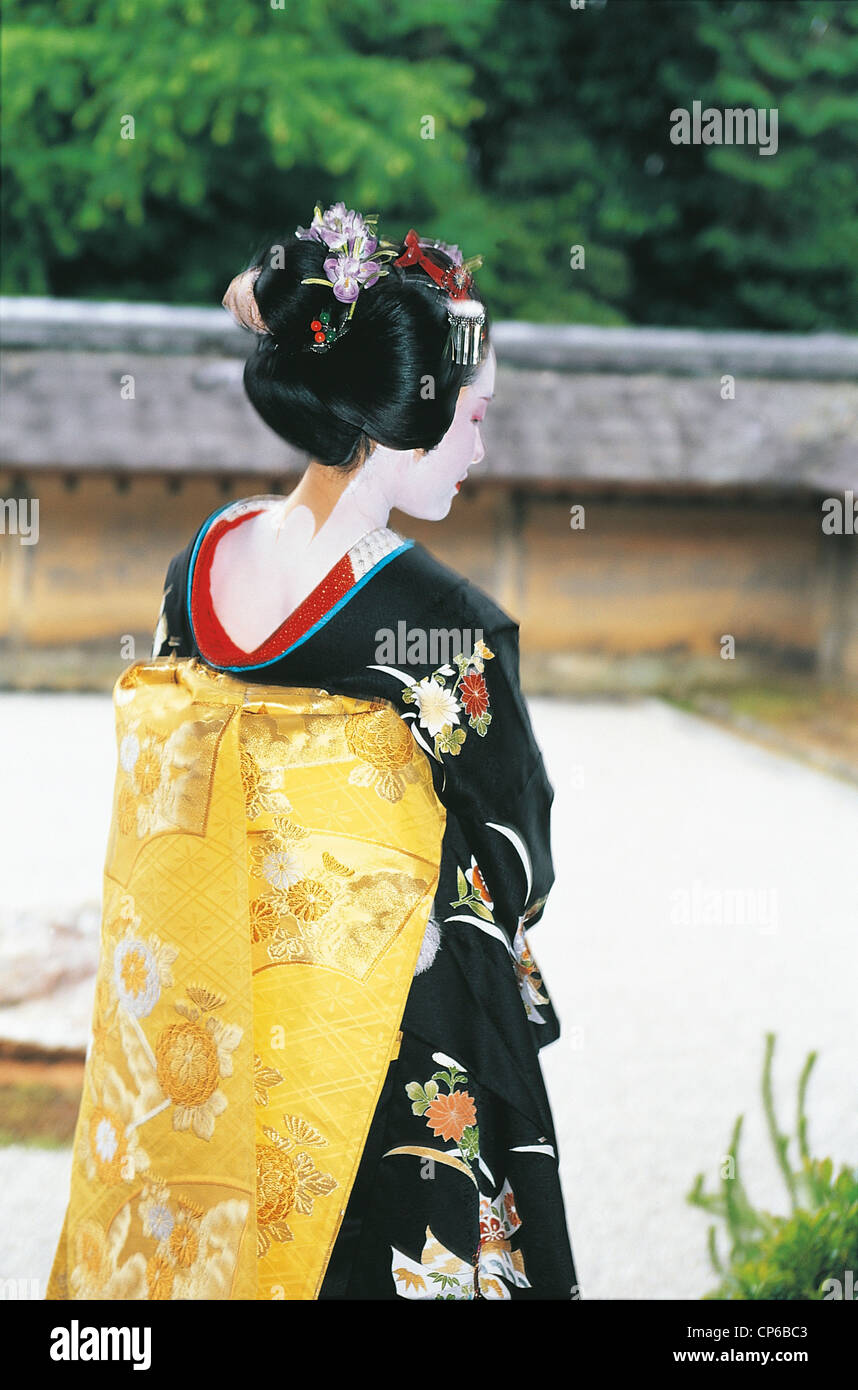 Japan - Kansai - Kyoto. An 'apprentice geisha, maiko said Stock Photo ...