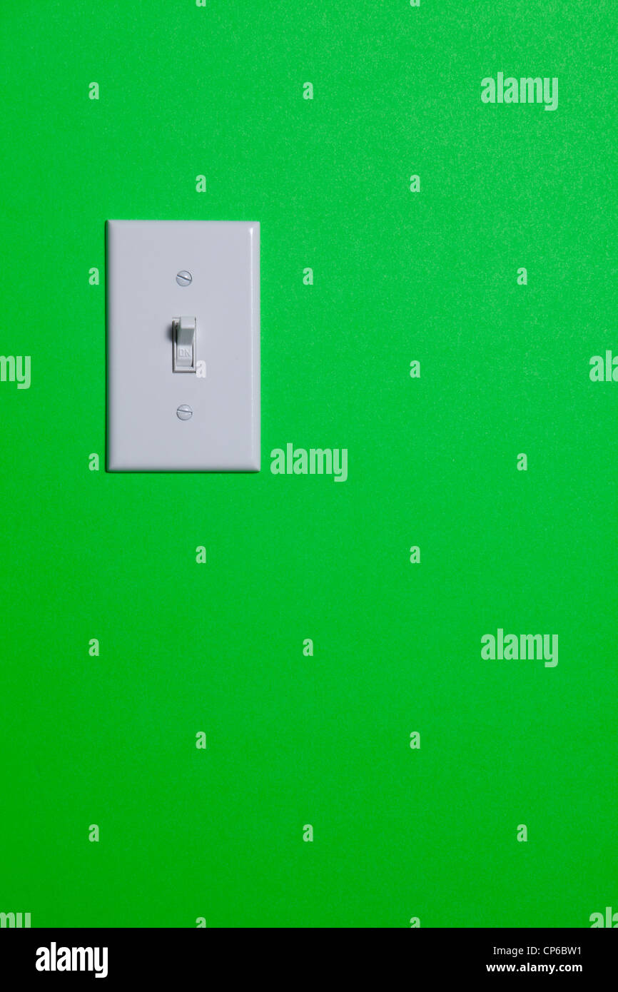 Green Energy switch Stock Photo - Alamy