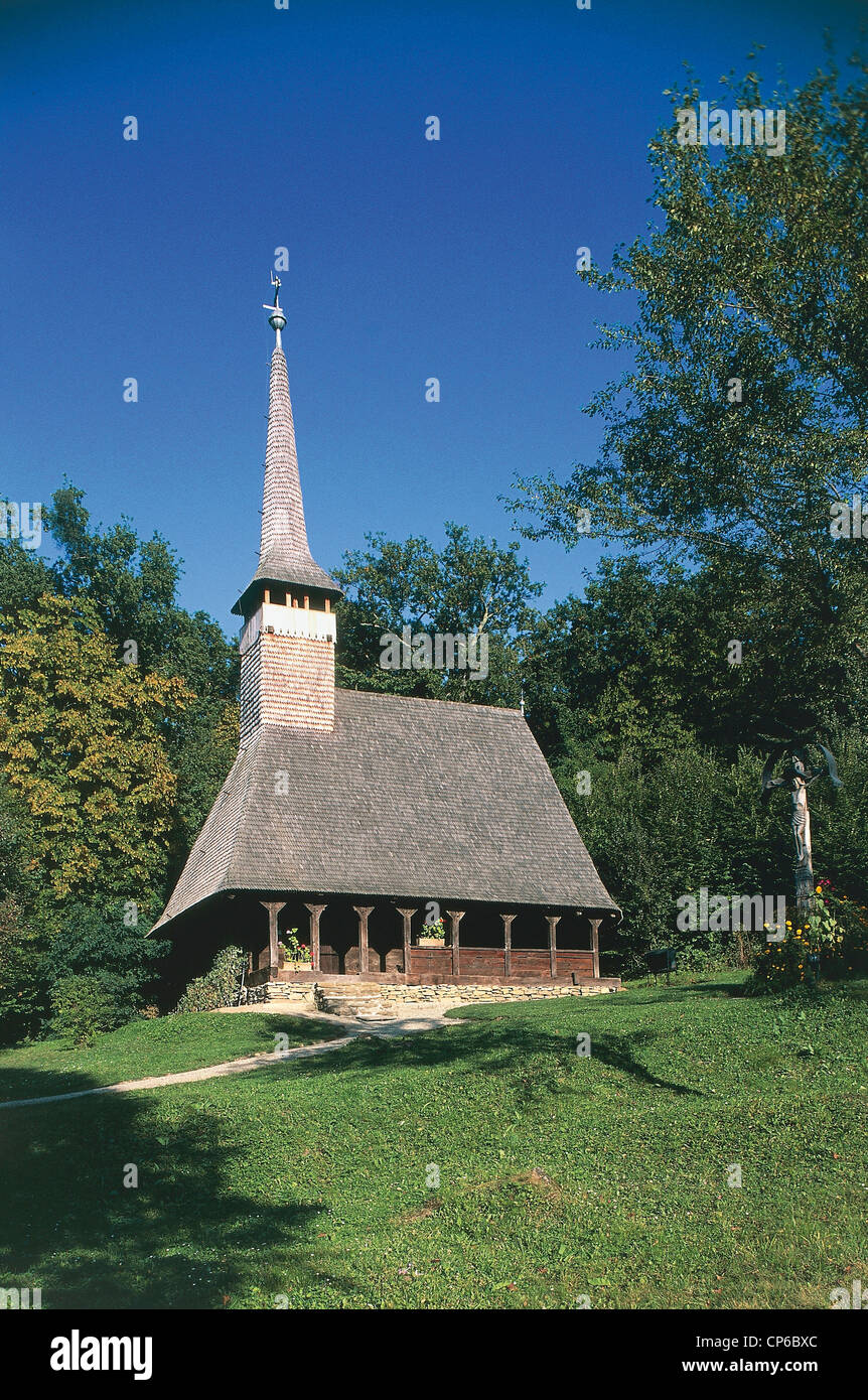 ROMANIA Dumbrava Sibiului OPEN AIR MUSEUM ASTRA wooden church BEZDED ...