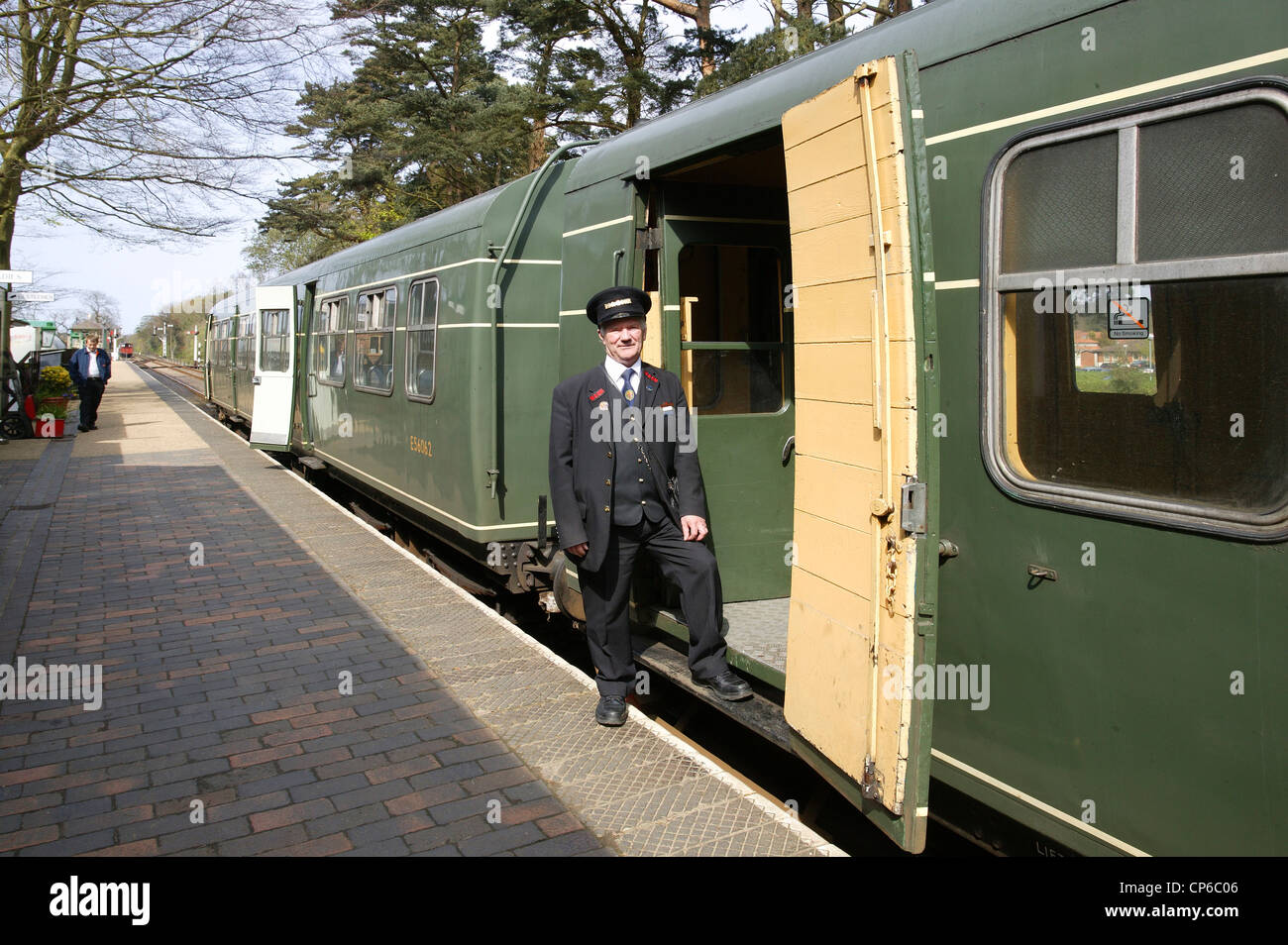 A "Diesel Train" standing at "Holt Station" on the "North Norfolk ...
