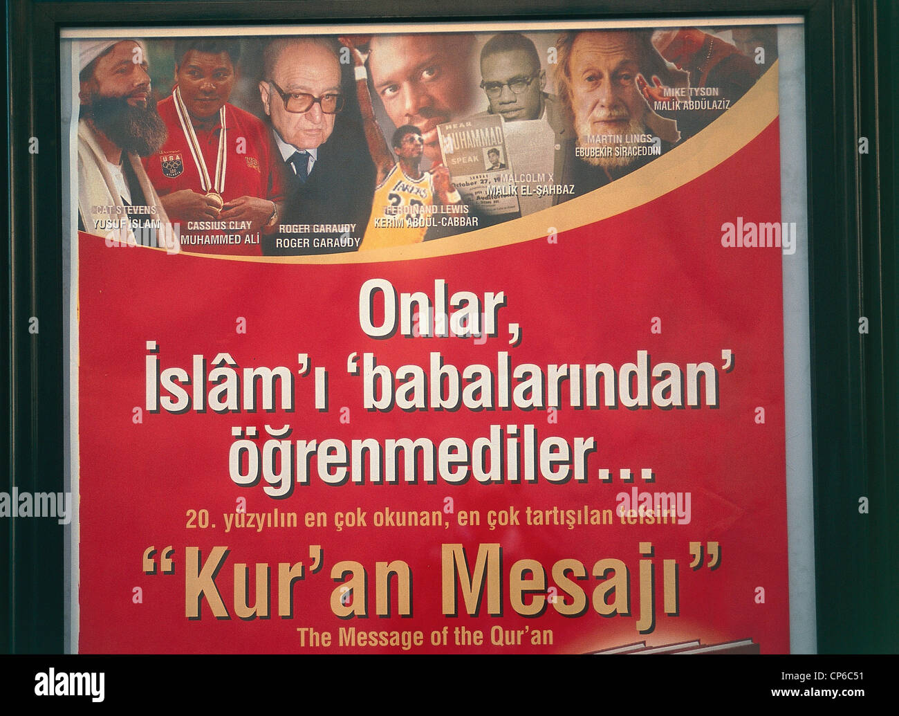 Turkey - Istanbul - propaganda posters to spread the Koran Stock Photo ...
