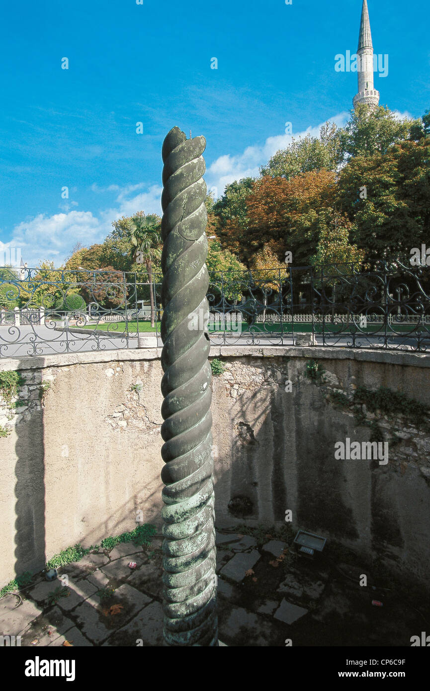 ISTANBUL TURKEY SQUARE OF HORSES OR OLD RACECOURSE spiral columns COIL ...