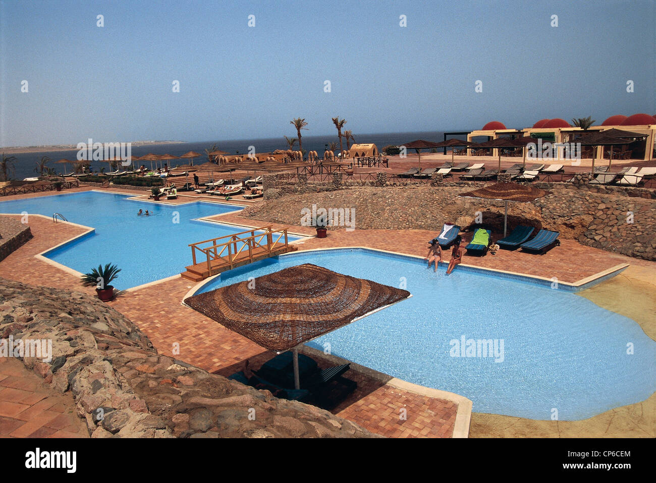 Egypt - Sinai - Sharm El-Sheikh, Reef Club Hotel. Swimming pool Stock ...