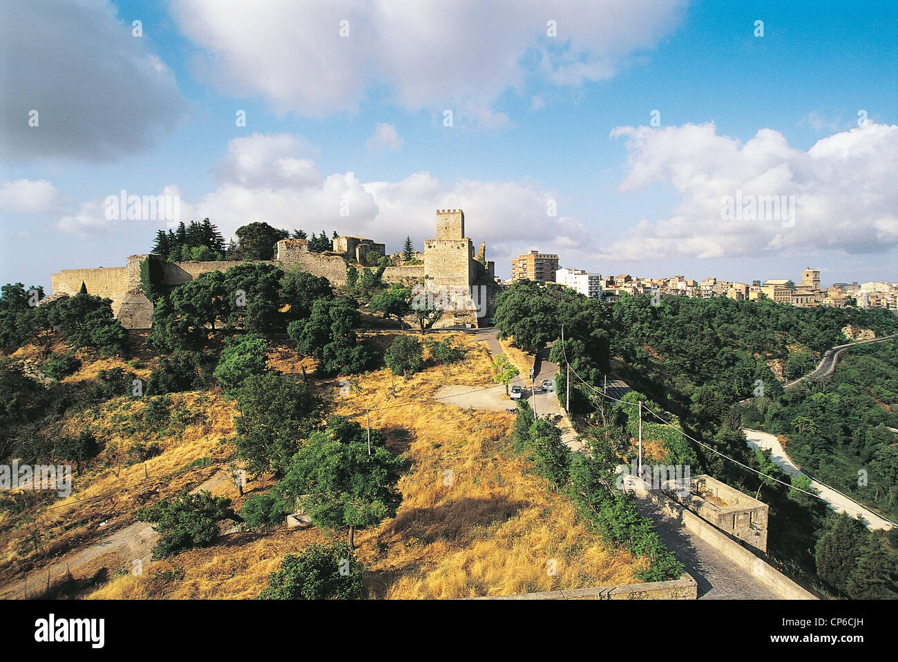 Sicily - Enna from the Castle Stock Photo - Alamy