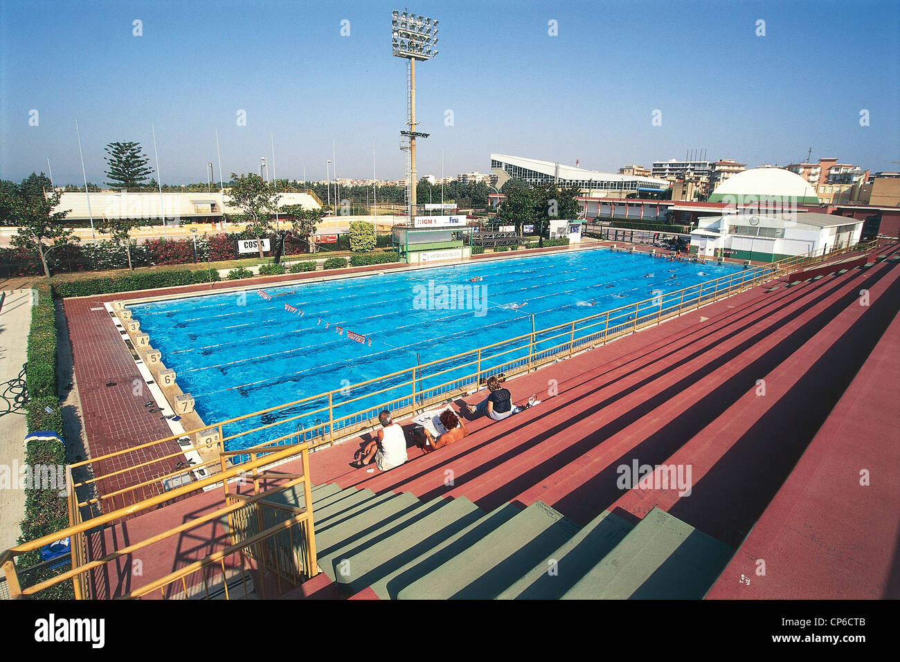 Sicily - Syracuse - City of Sport, swimming pool Stock Photo - Alamy