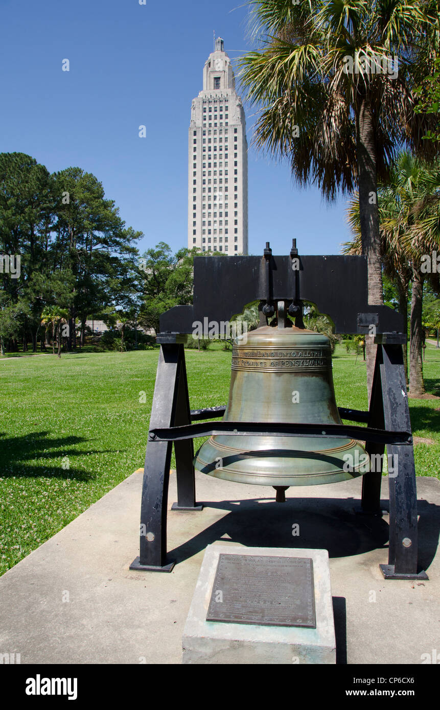 Louisiana, Baton Rouge. Louisiana State Capitol building. The 34-story ...