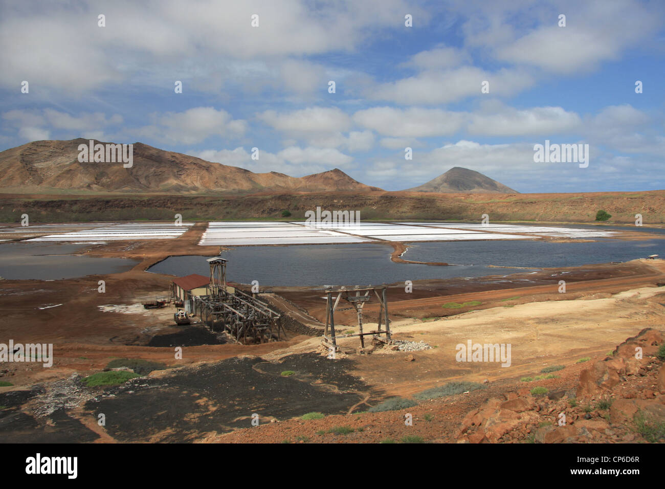 Salt workings at Salinas, Pedra de Lume, Sal, Cape Verde Islands ...