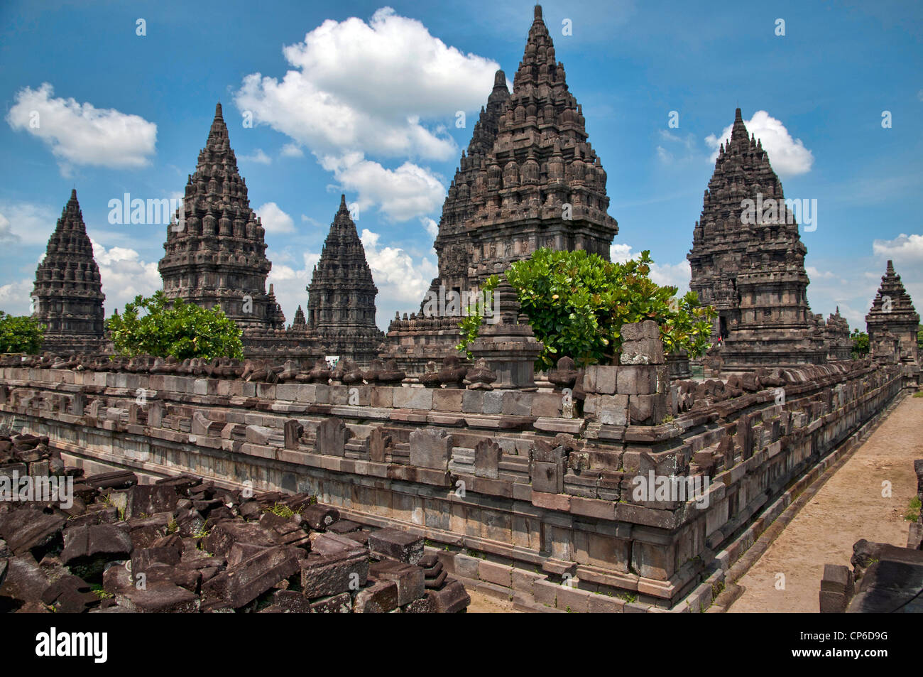 The great Prambanan Temple complex featuring more than 50 temple sites ...