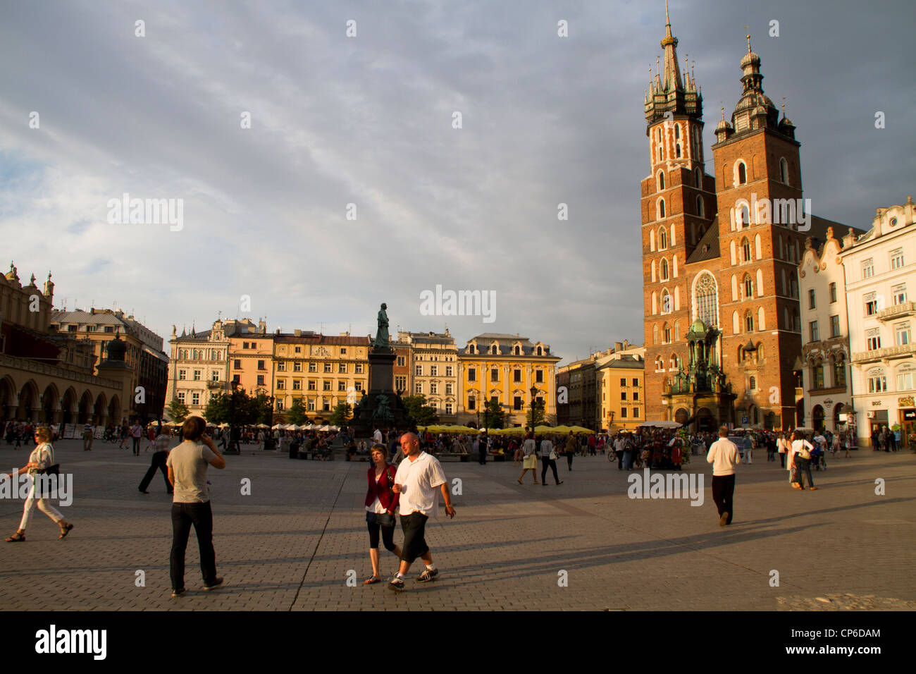 Main Market Square, Krakow, Poland Stock Photo - Alamy