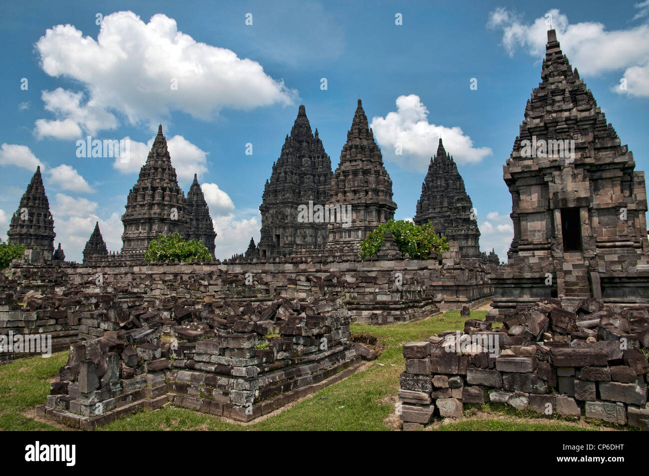 The great Prambanan Temple complex featuring more than 50 temple sites ...