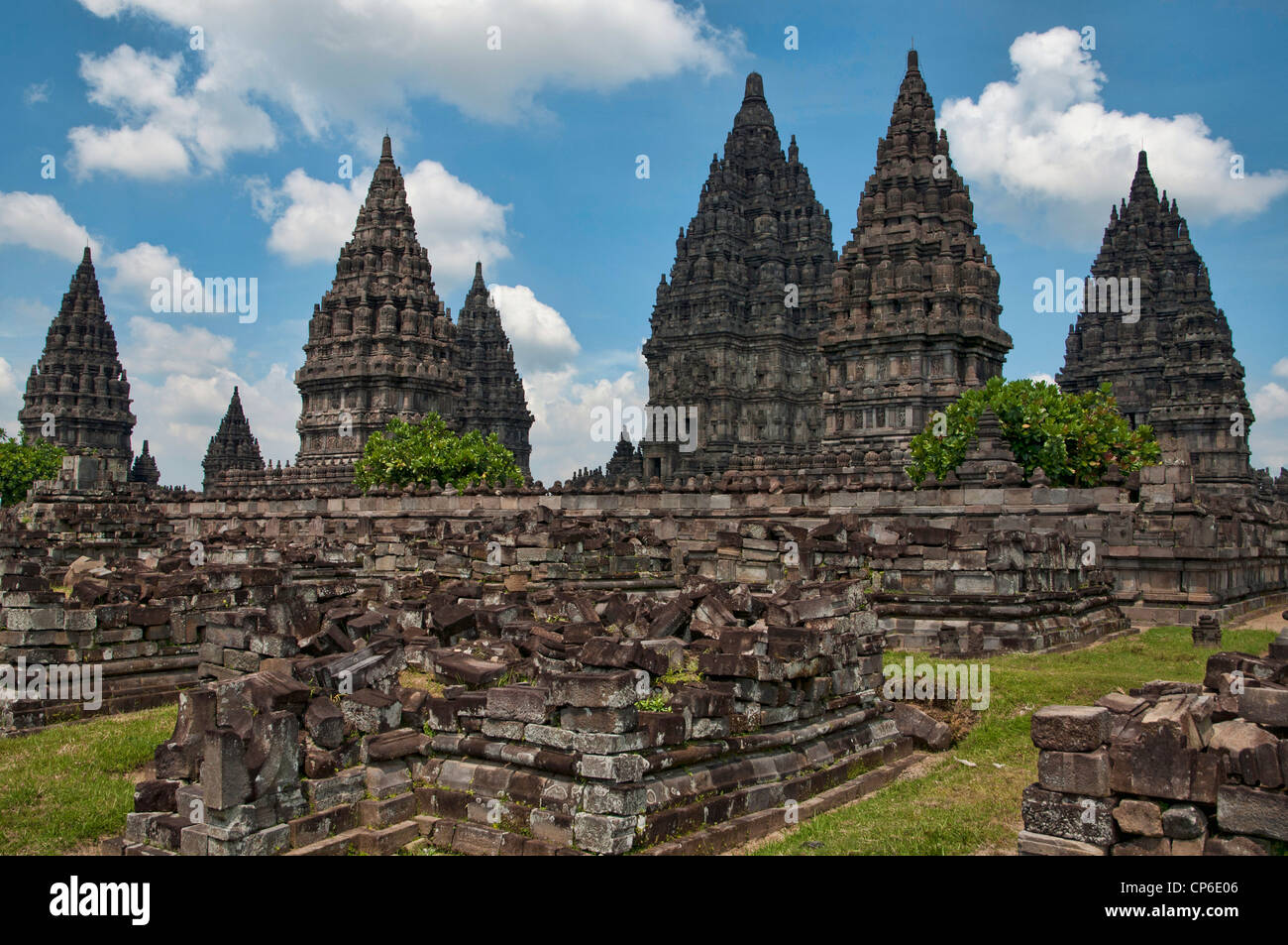 The great Prambanan Temple complex featuring more than 50 temple sites ...