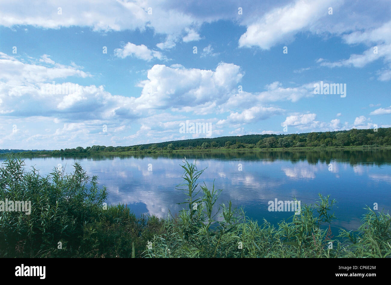 Central Lithuania - Nemunas River in Zapyskis, near Kaunas Stock Photo ...