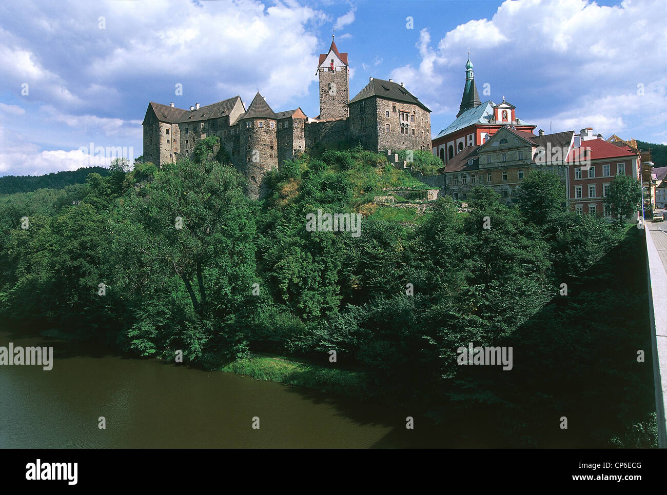 CZECH REPUBLIC - Loket castle fortress Stock Photo - Alamy